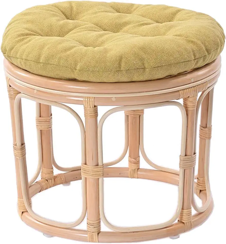 Sunflower Rattan Rattan Stool C0330NDP / Rattan World C033NDP Rattan ...