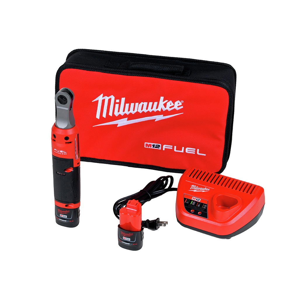 Milwaukee M12 FUEL Cordless 1/4"" High Speed Ratchet Kit - Arizona Outlet