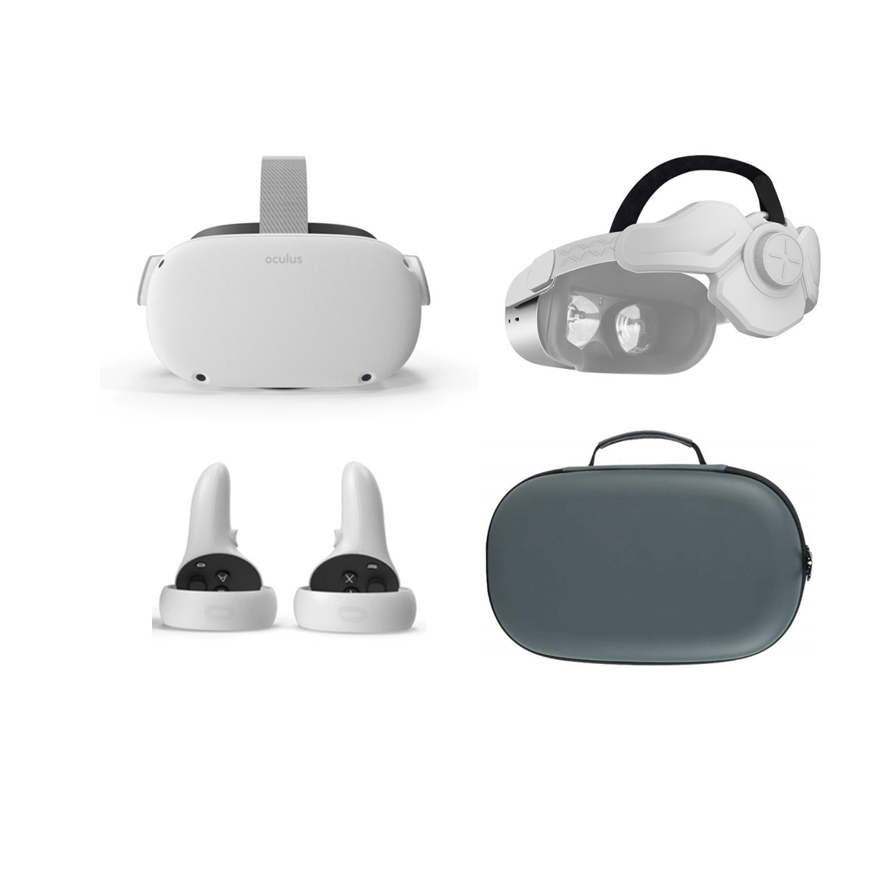 2021 Meta Oculus Quest 2 All-In-One VR Headset, Touch Controllers ...