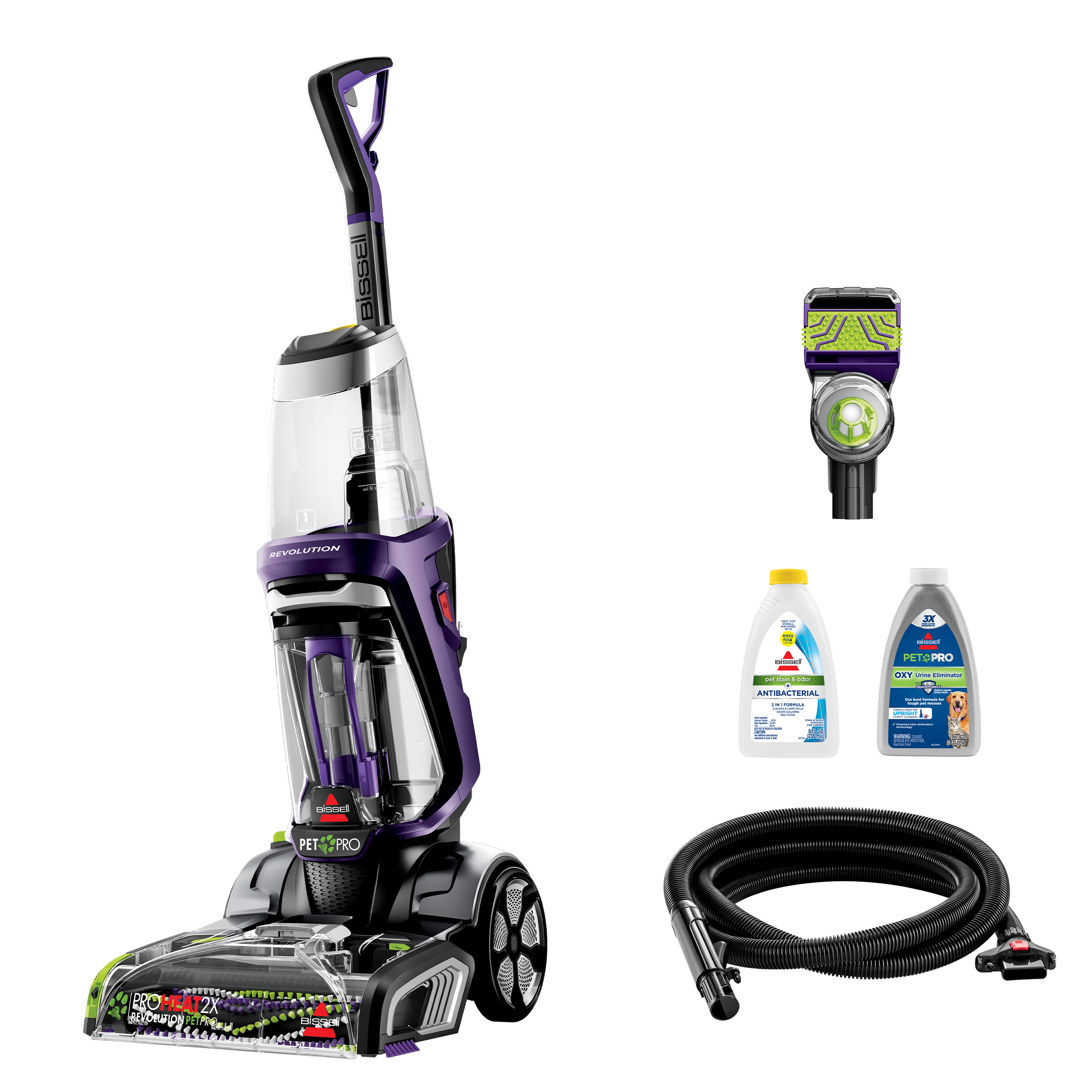 BISSELL Pro Heat 2X Revolution Pet Pro Full-Size Carpet Cleaner 3586 ...