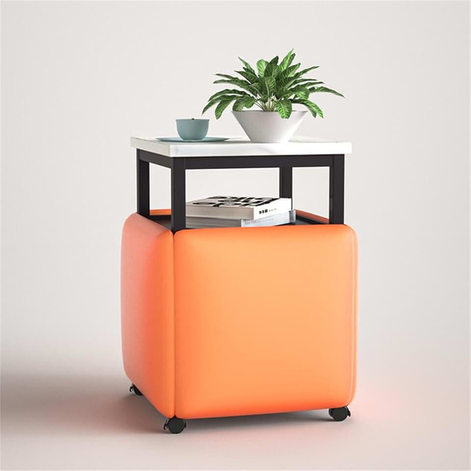 CKSEKD 5 in 1 Cube Seating with Swivel Casters & Coffee Table,Casters ...