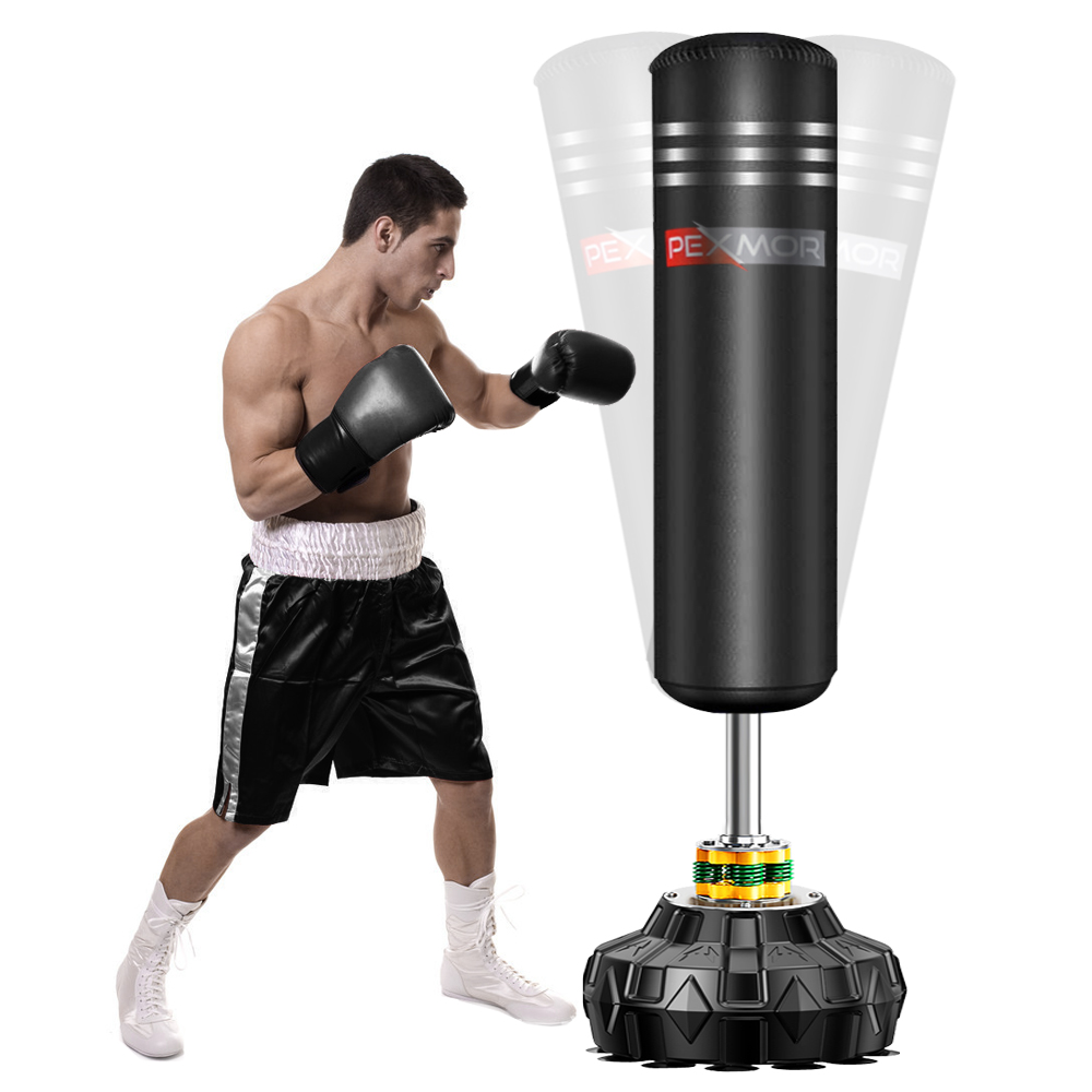 PEXMOR 69'' Freestanding Punching Bag Heavy Solid Boxing Kickboxing Bag ...