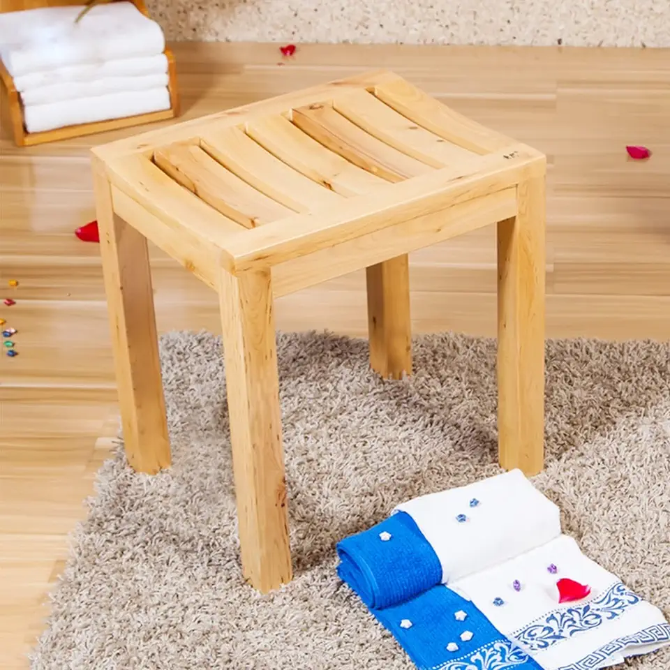 Bathtub Shower Stools to Sit On,Shower Stools Wood Comfortable Safe ...