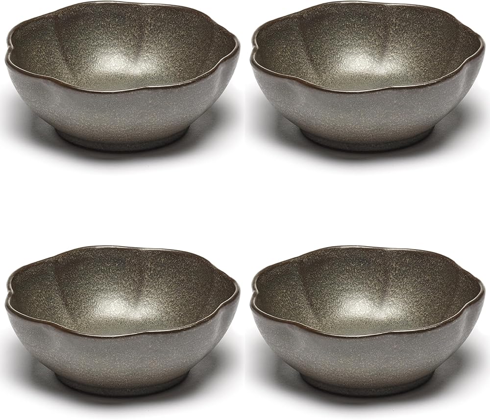 Green Food Bowls Set of 4 | Inku Tableware by Sergio Herman | Stoneware ...