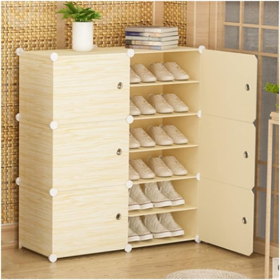Shoe Racks 24 Pairs Shoe Rack Organizer Modular Shoe Cabinet,6-Cube ...