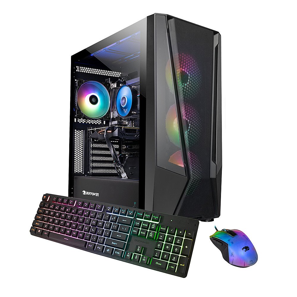 iBUYPOWER - TraceMesh Gaming Desktop - AMD Ryzen 7 7700 - 32GB DDR5 RAM ...