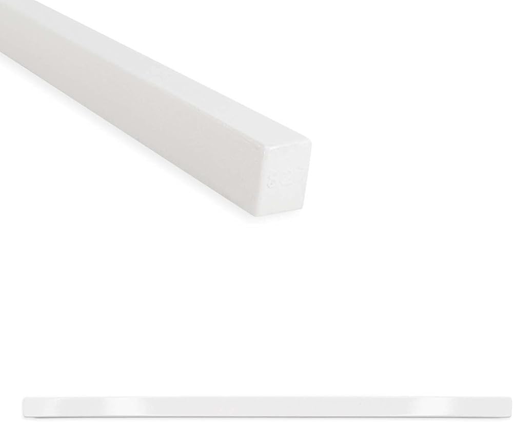 Questech Decor Tile Trim, 1/2 x 12 Inch Linear Flat Pencil Tile Edge ...
