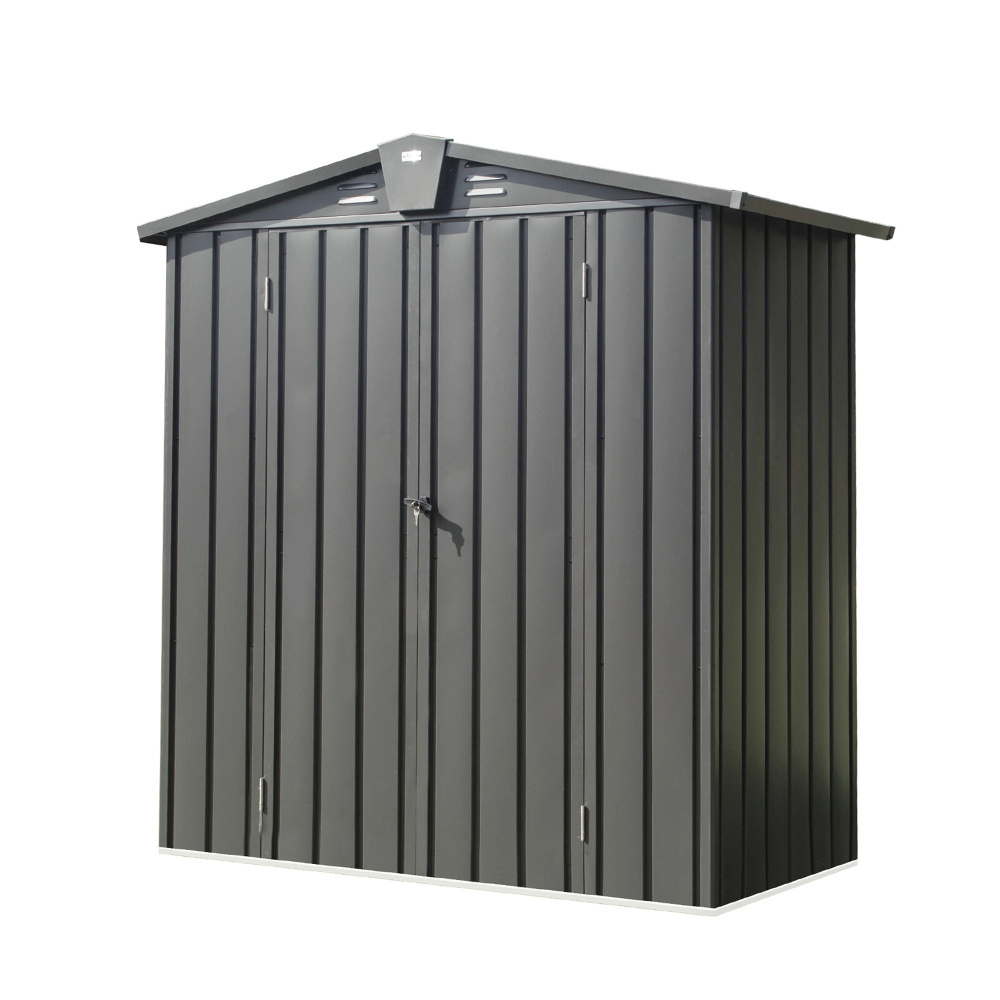 5.7'x 3' Outdoor Storage Shed with Lockable Door, Key Lock and Roof ...