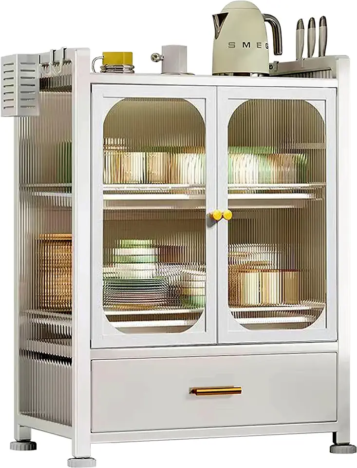 Kitchen Countertop with Drawers Dish Cabinet, Drainer Cabinet, Dual ...