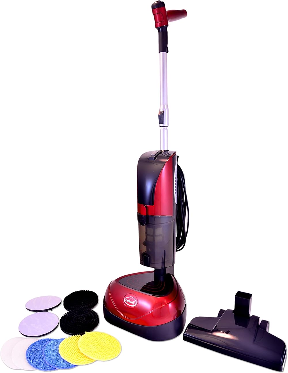 Ewbank EPV1100 4-in-1 Floor Cleaner, Scrubber, Polisher and Vacuum, Red ...