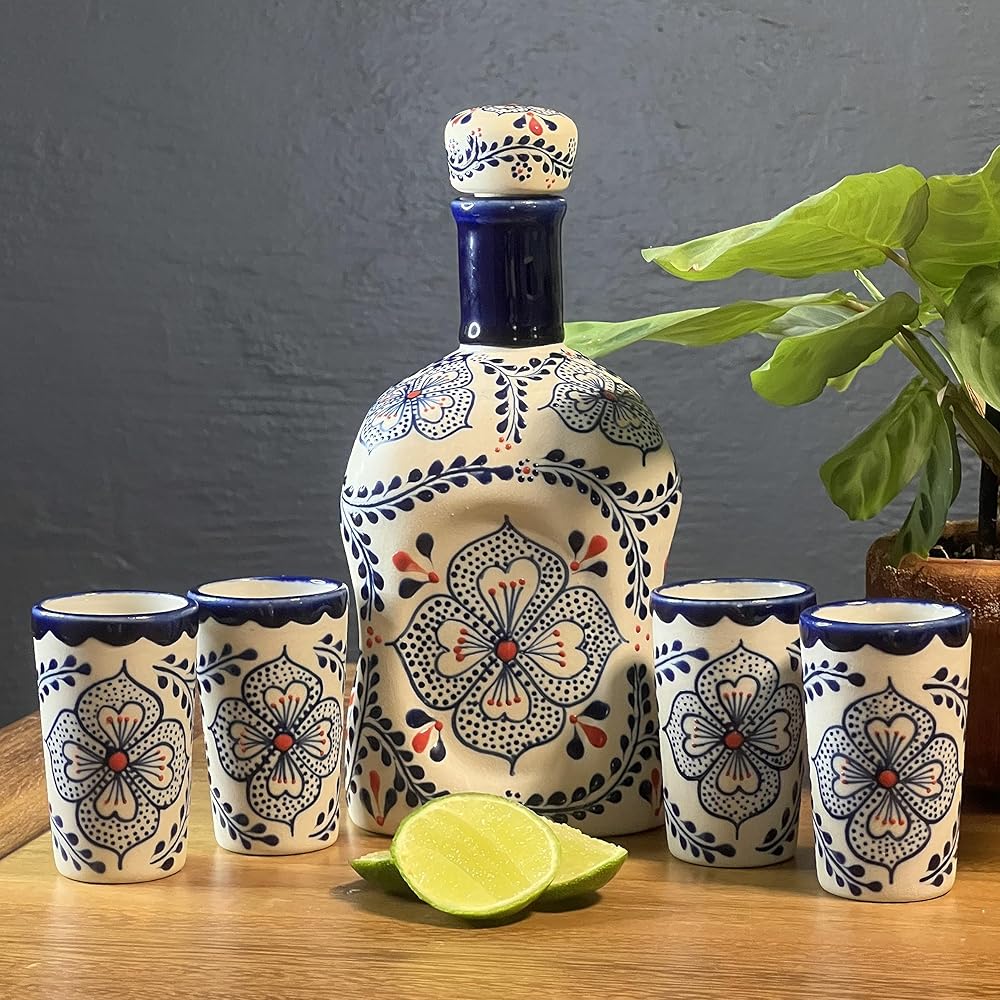 Tequila Decanter, Handmade Tequila Gift Set, Tequila Gifts for Men ...
