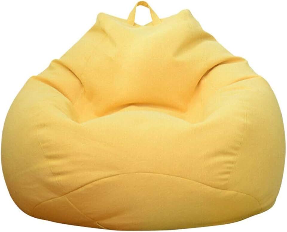 Large Small Lazy Sofas Cover Chairs Without Filler Linen Cloth Lounger ...