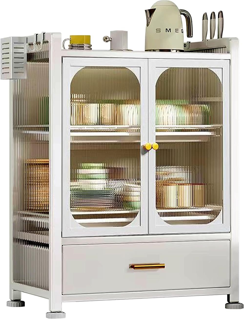 Kitchen Countertop with Drawers Dish Cabinet, Drainer cabinet, Dual ...