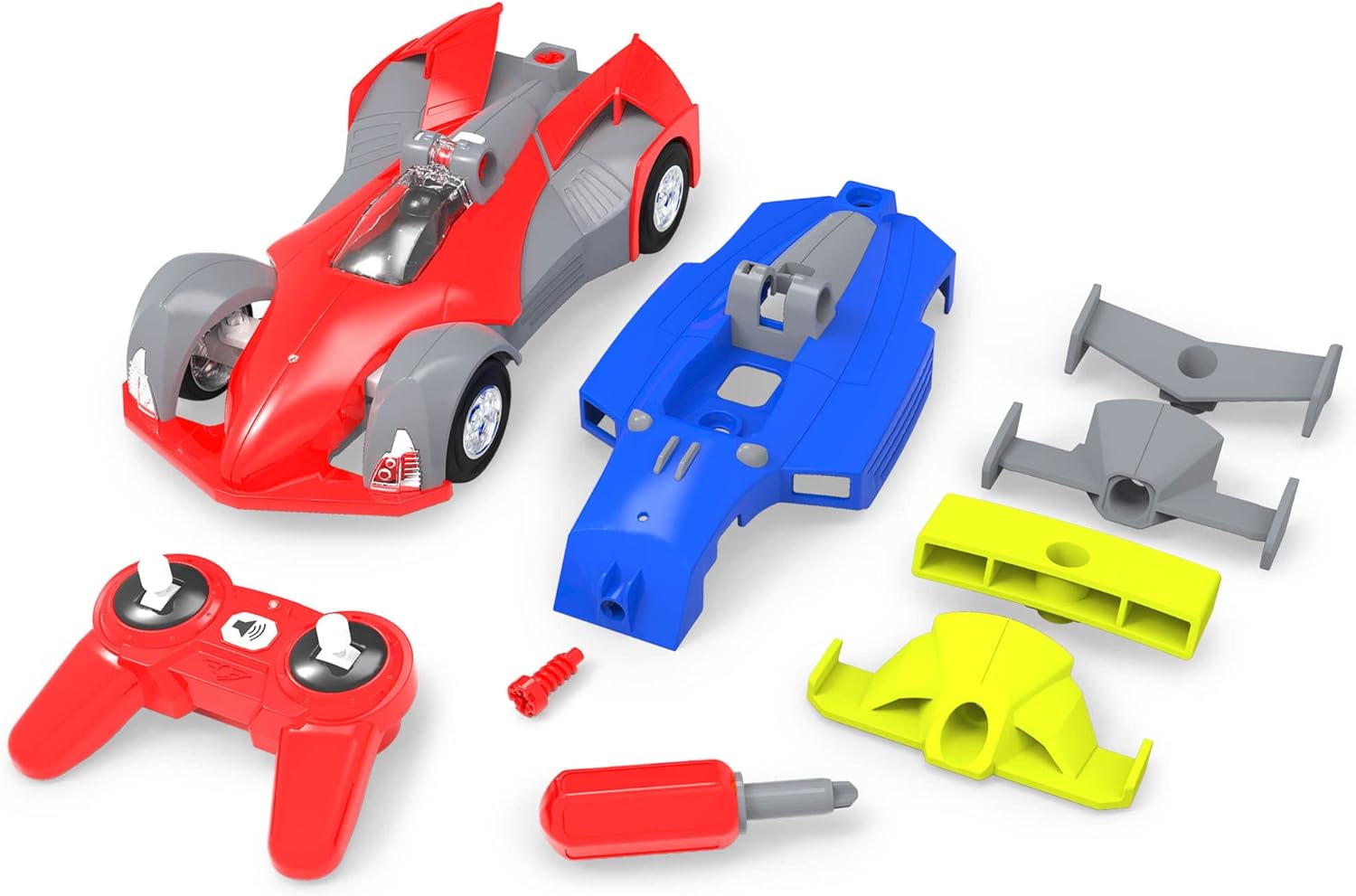 Take-Apart Toy Race Car – Lights & Sounds R/C Toy Car – Remote Control ...