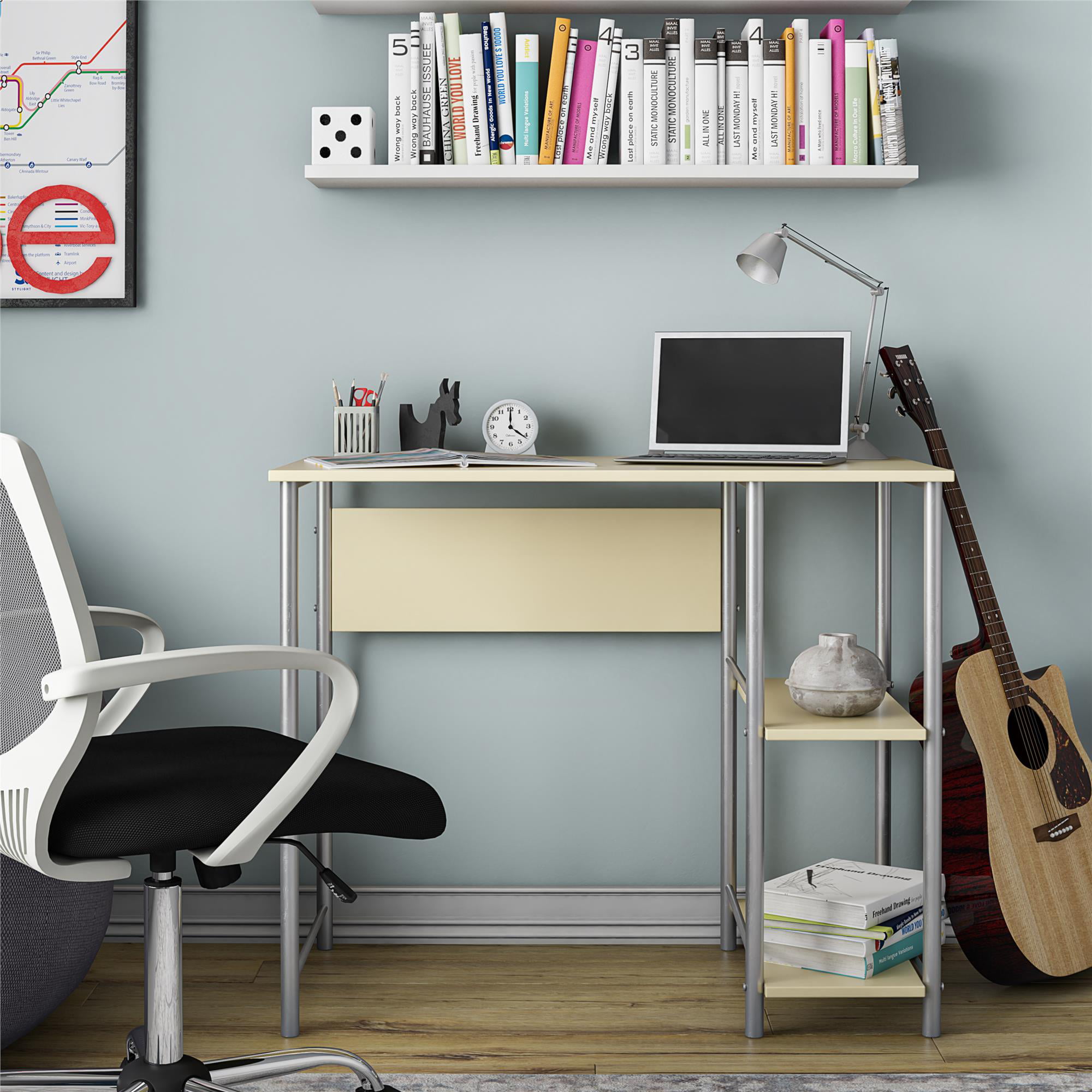 Mainstays Basic Metal Student Computer Desk, Yellow - Costco Arizona