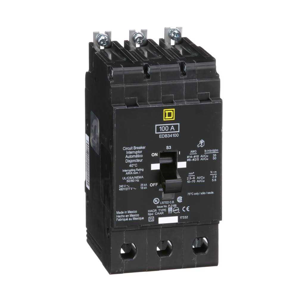 Square D EDB34100 Circuit Breaker - Arizona Outlet