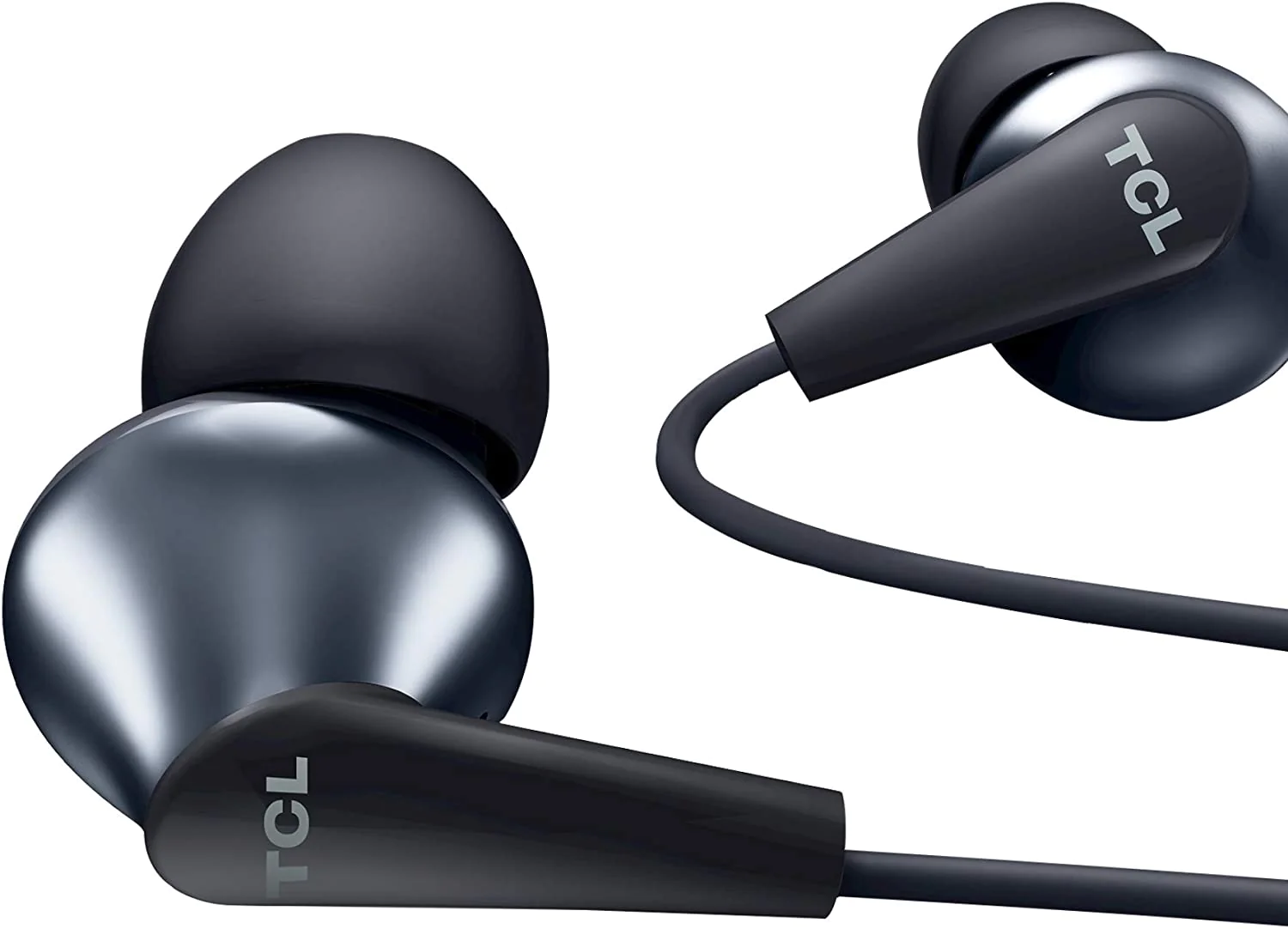 TCL ELIT300 in-ear Earbuds Hi-Res Wired Dual Driver Headphones with ...