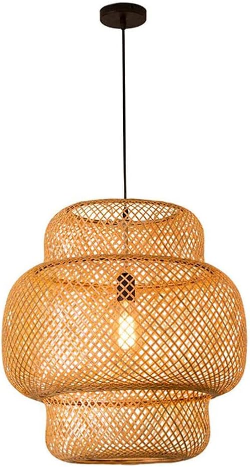 Telescopic Lampshade Bamboo Pendant Light Fixtures,Art Bird Nest Lamp ...