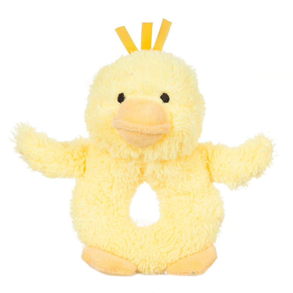 Baby Duck Soft Rattle Toy, Plush Stuffed Animal for Newborn Soft Hand ...