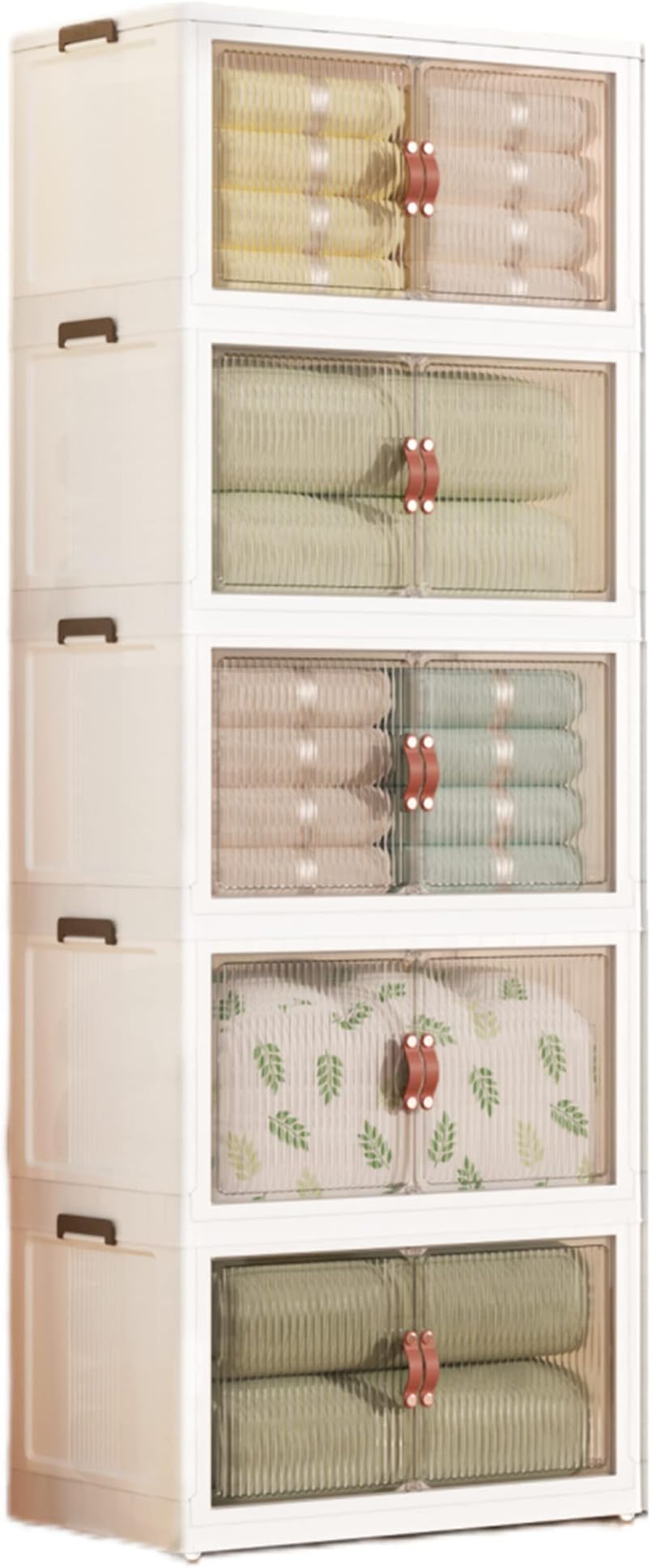 40Qt Plastic Storage Bins With Lids 5 Tier,Stackable Storage Bins With ...