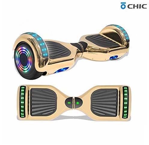 6.5′′ Chrome Metallic Hoverboard Self Balancing Scooter With Speaker ...