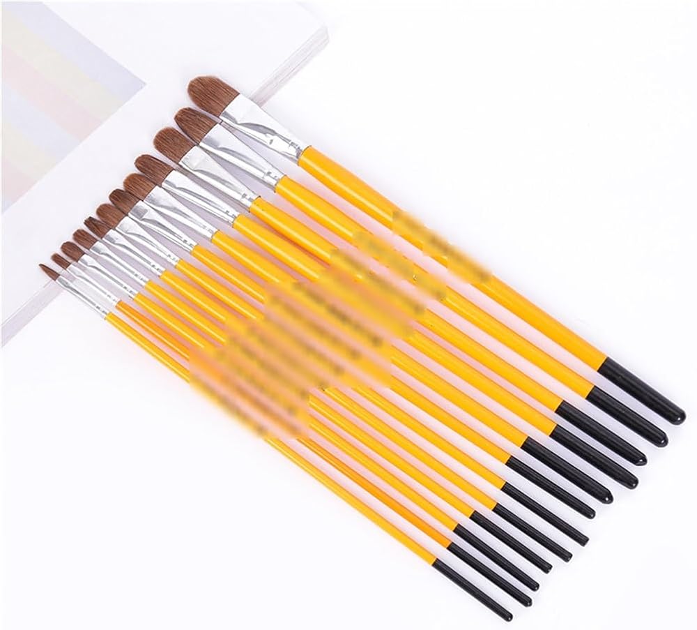 Milli Oil Painting Brushes Acrylic Gouache Brushes Art Round Tip ...