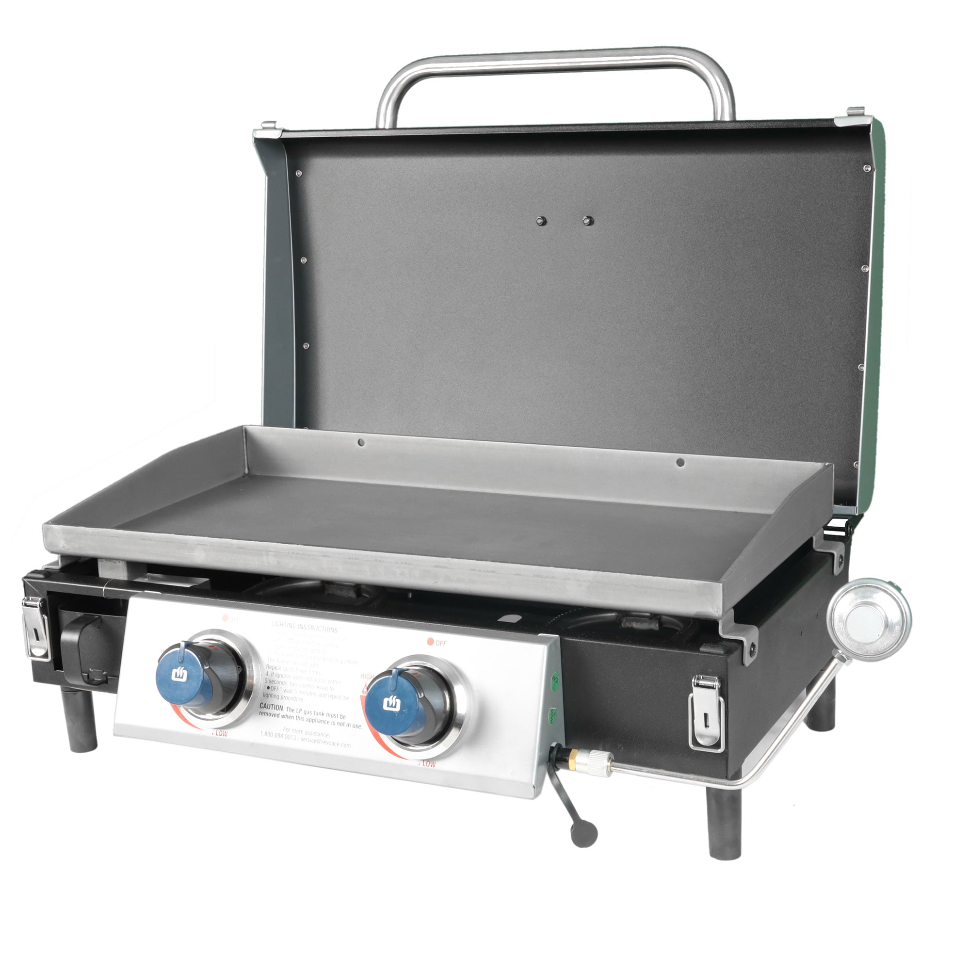 Razor Griddle GGT2131M 25 Inch Portable 2 Burner LP Propane Gas Grill ...