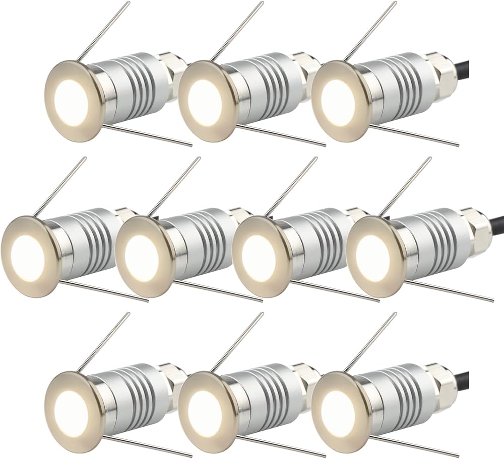 LED Mini In-Ground Starlight, 1W 12V DC Low Voltage Recessed Well Light ...