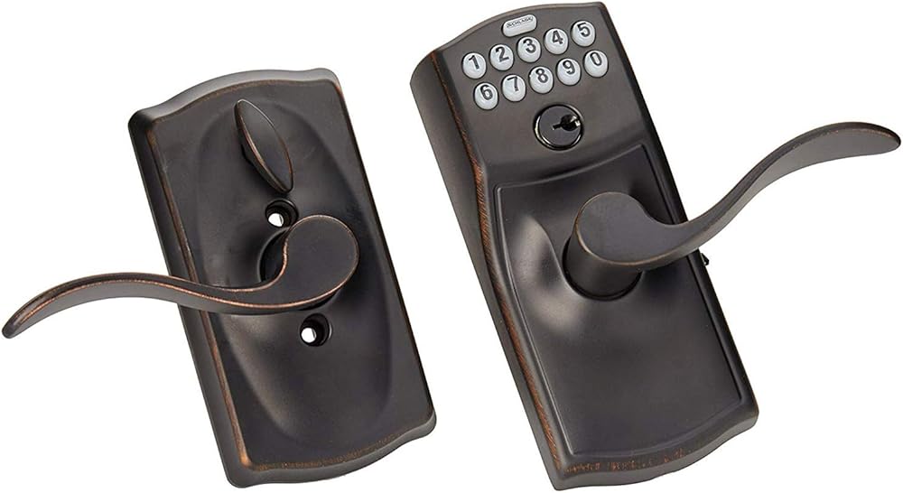 SCHLAGE FE595VCAM716ACC FE595VCAM/ACC 716 Keypad Accent Lever Door Lock ...