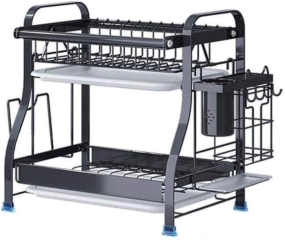 Stainless Steel Dish Rack - Black Kitchen Racks Kitchen Supplies ...