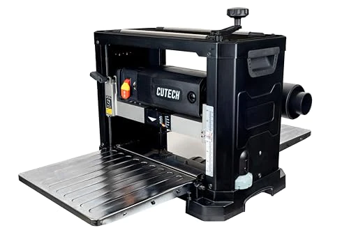 CUTECH 40800H 13-Inch Benchtop Planer - Spiral Cutterhead, 26 Carbide ...