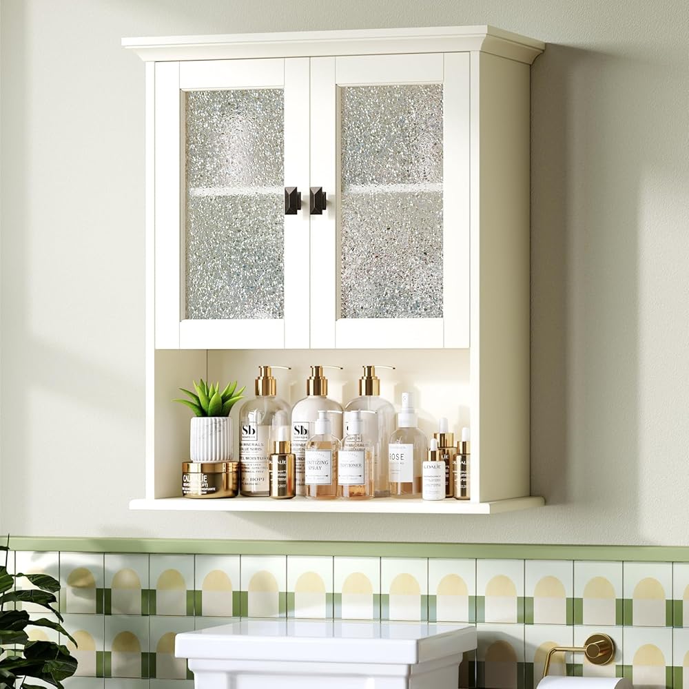 Bathroom Storage Cabinet Wall Mount, Over Toilet Storage Cabinet with ...