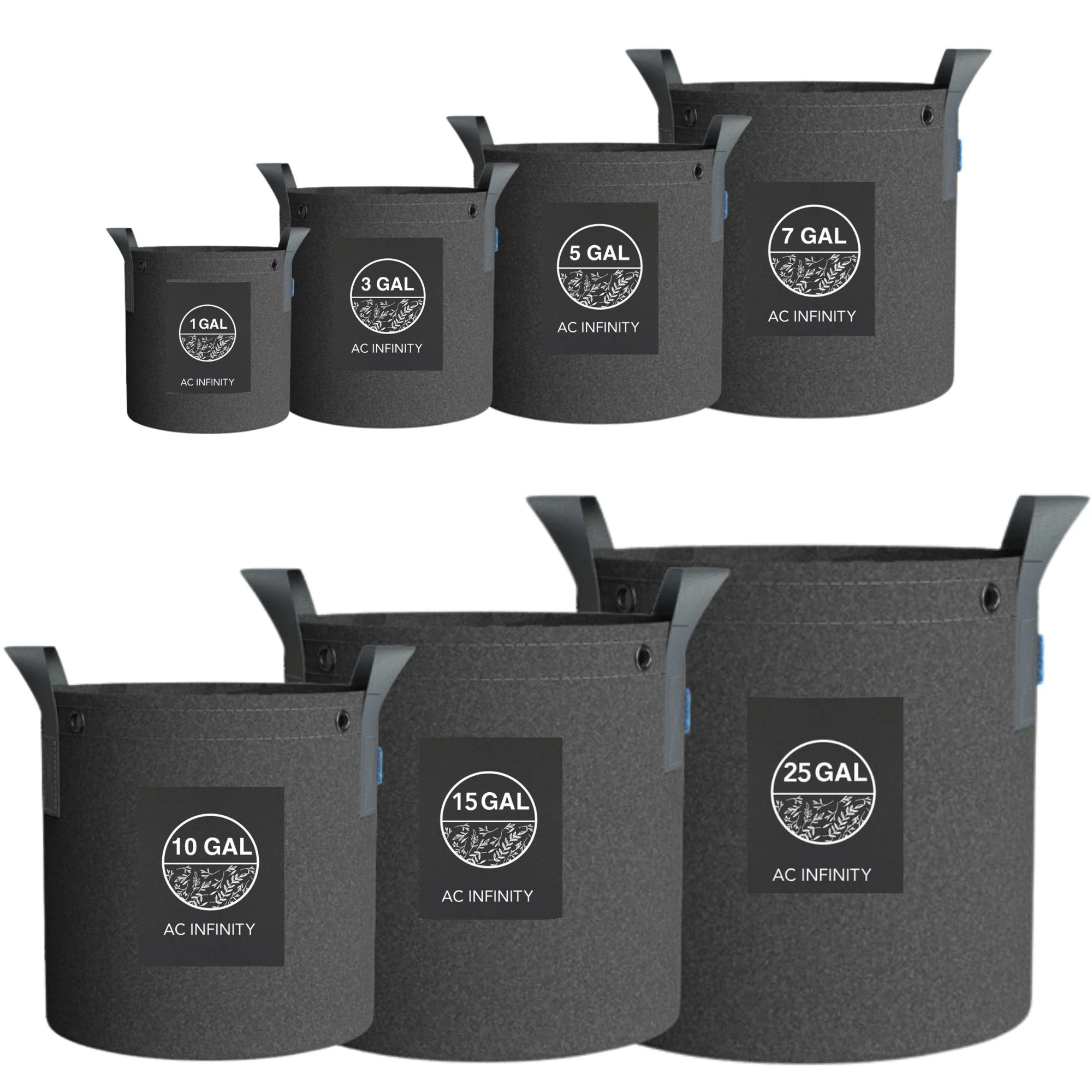 AC Infinity Heavy Duty Fabric Pots, 5 Pack - Arizona Outlet