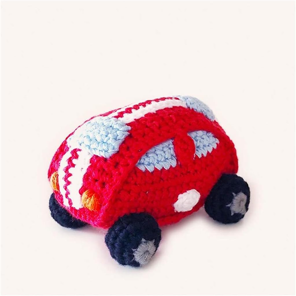 200-048 Red Race Car Rattle, 4-inch Length, Cotton Yarn - Arizona Outlet