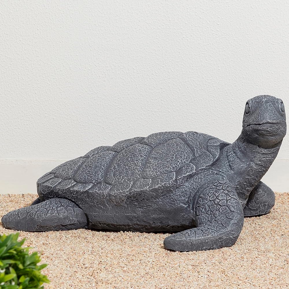 Glitzhome Turtle Outdoor Statue Large Tortoise Garden Sculpture ...