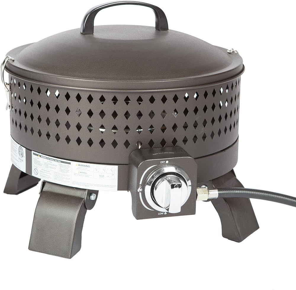 62133 Sporty Campfire Portable Fire Pit LPG Gas 60,000 BTU Outdoor ...