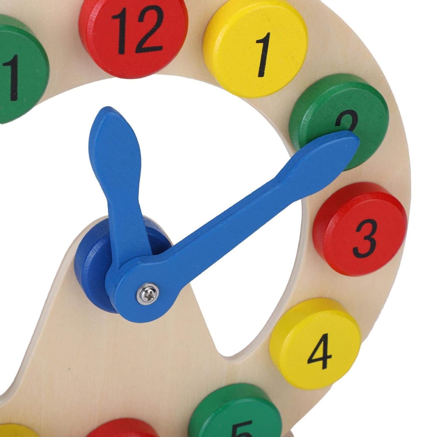 Children Wooden Clock, Baby & Toddler Toys Teaching Clocks Toy Kids ...