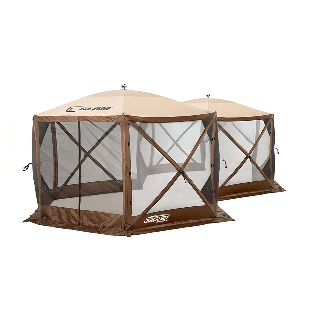 Quick-Set Excursion Pop Up 2 Room Outdoor Camping Gazebo Canopy Screen ...