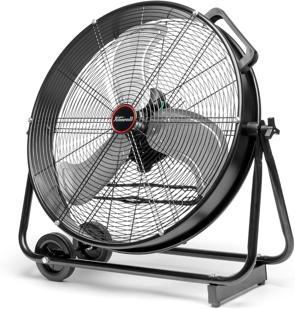 XtremepowerUS 24" Industrial Fan High-Velocity 6990 CFM Flow Floor Fan ...
