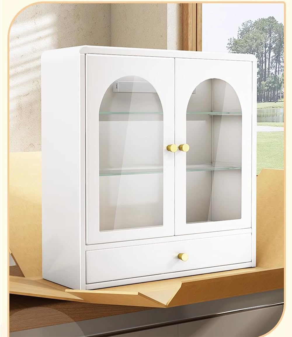 Glass Door Countertop Cabinet-Wall Cabinet,Steel Display Cases with ...