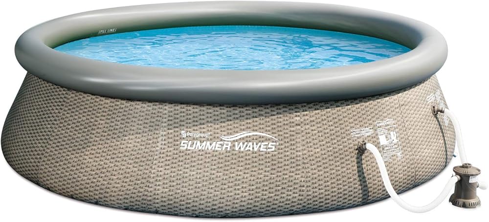 Summer Waves 14 Ft x 36 in Quick Set above Ground Inflatable Outdoor ...