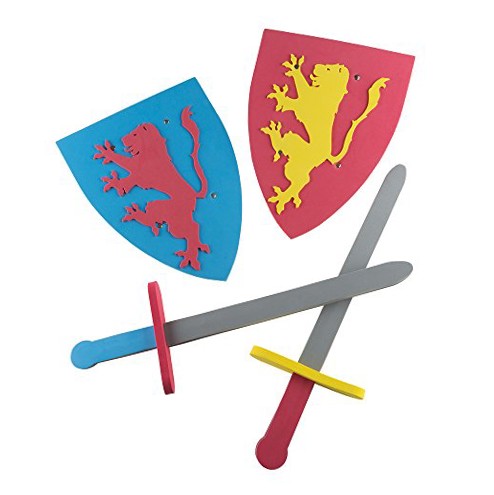 Foam Sword For Kids, Foam Sword And Shield Armor Pretend Playset, 2 ...