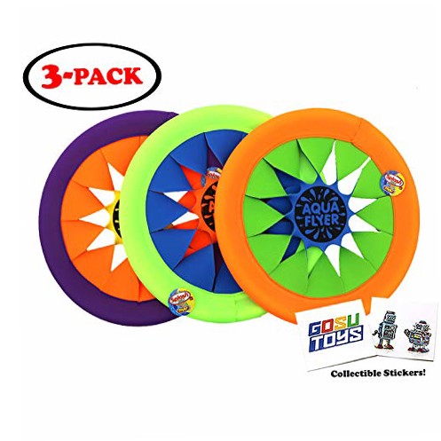 Splash Fun Aqua Flyer Soft Flying Water Disc Frisbee 12′′ Diameter With ...