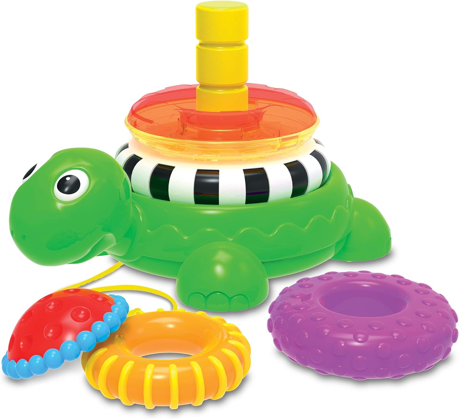 : Pull Along Stacking Turtle – Pull Along Toy for Toddlers Ages 1-3 ...