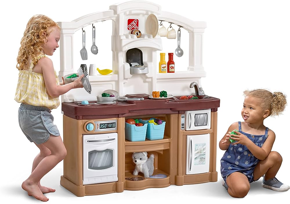 Step2 Fun with Friends Kids Kitchen, Indoor/Outdoor Play Kitchen Set ...