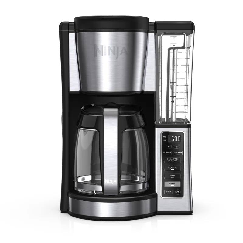 NINJA CE251 12-Cup Stainless Steel Programmable Drip Coffee Maker ...
