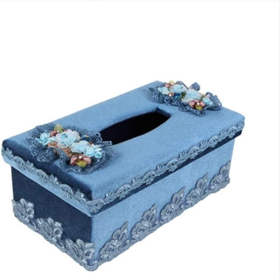 DGSEFD-8 Tissue Box Fabric Tissue Box Cover Lace Tissue Box Holder Cove ...