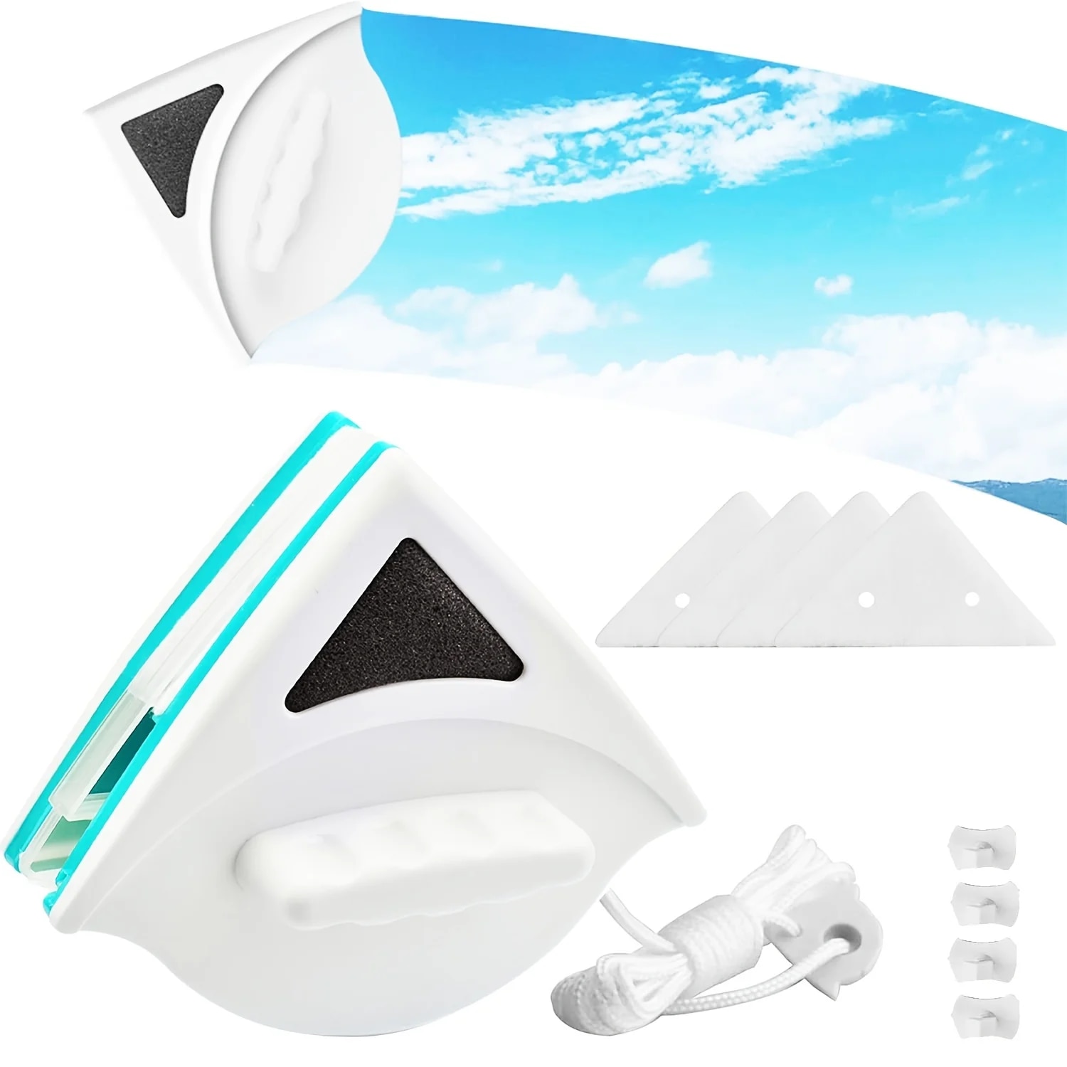 1pc double sided magnetic window cleaner for high rise home glass ...