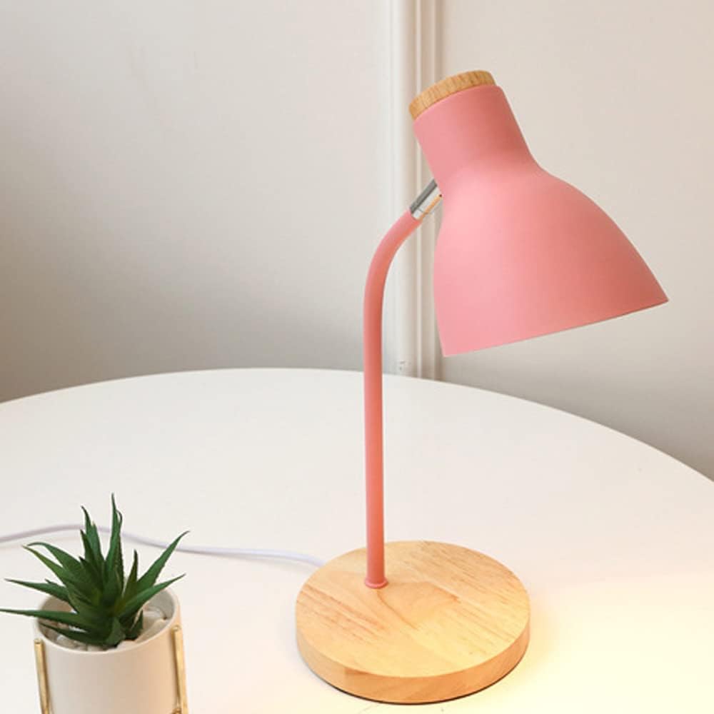 Modern Table Lamp, Nightstand Desk Lamp, Bedside Lamp with Wood Base ...
