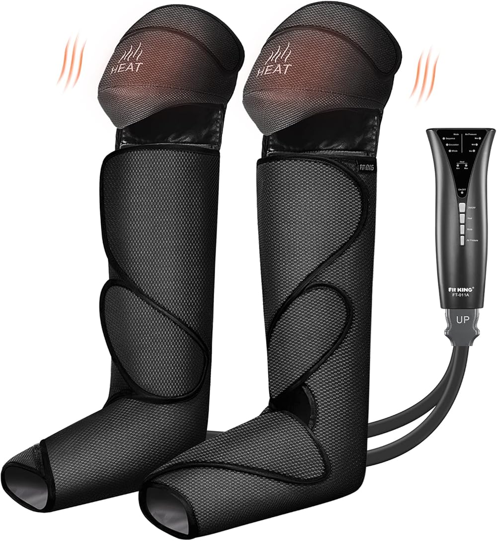 FIT KING Foot and Leg Massager for Circulation with Knee Heat with Hand ...